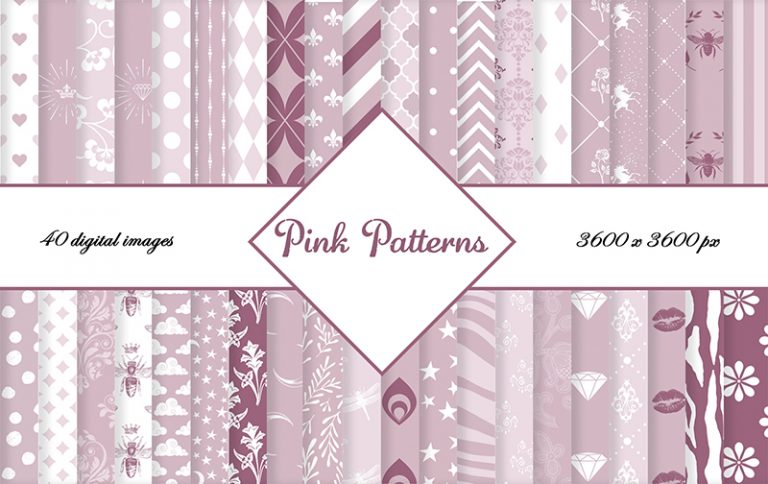 Papel Digital - Rosa -【MJDolado】